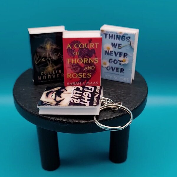 Book Keychain - Etsy