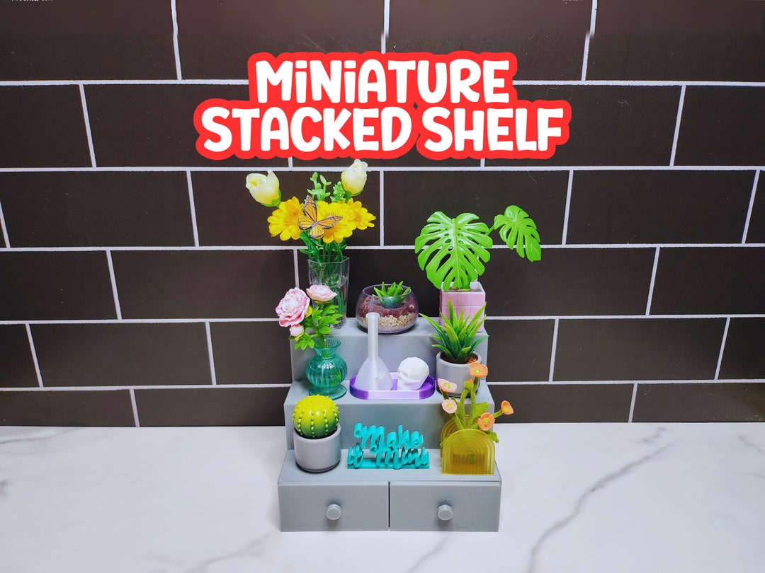 1:6 Scale 3D Printed Stacked Shelf | Miniverse & Mini Brands Display - Etsy
