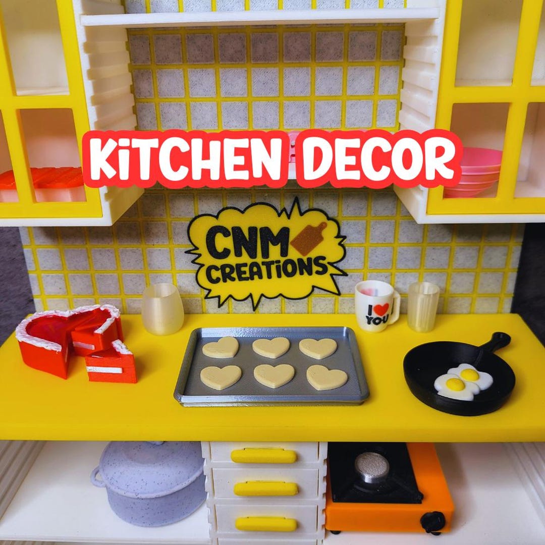 1:6 Kitchen Decor | Miniature Furniture | Kitchen Accessories ...