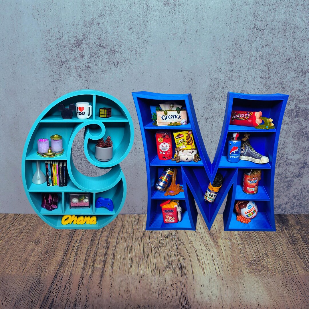1:6 Alphabet Shelf A–Z | Mini Shelving | Mini Furniture | Miniature ...