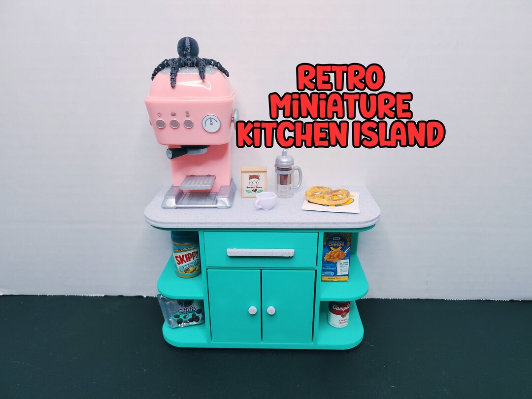 1:6 Retro Kitchen Island | Miniature Furniture | Miniverse Kitchen ...