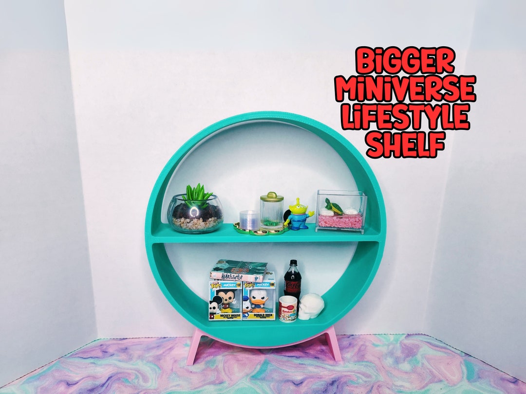 3D Printed Miniature Bookshelf: Miniverse Display Shelf - Etsy