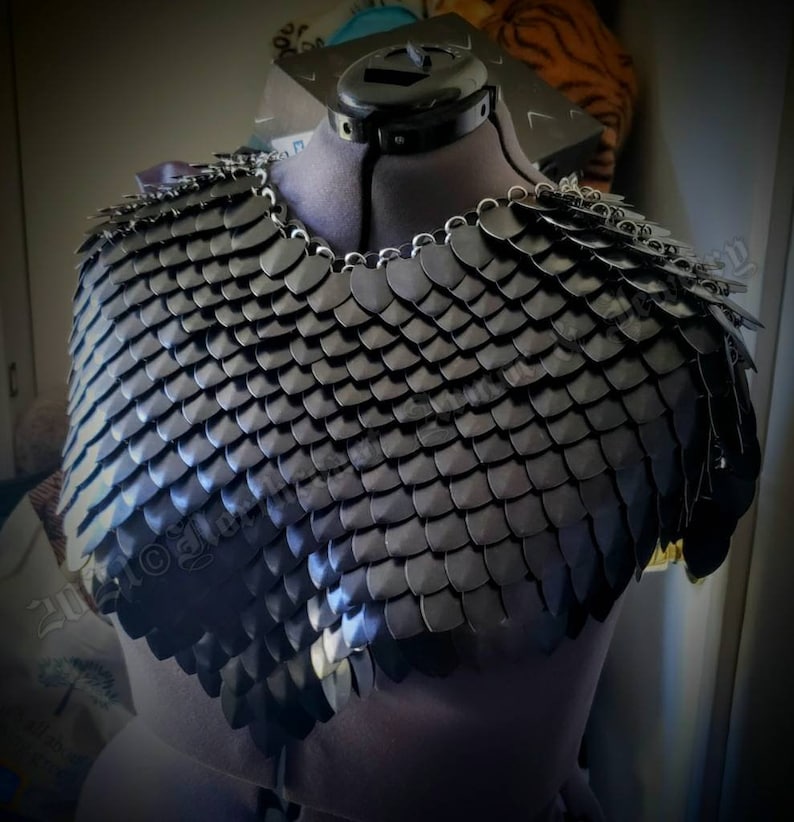 Scale Mail Cosplay Larp Armored Mantle | Etsy