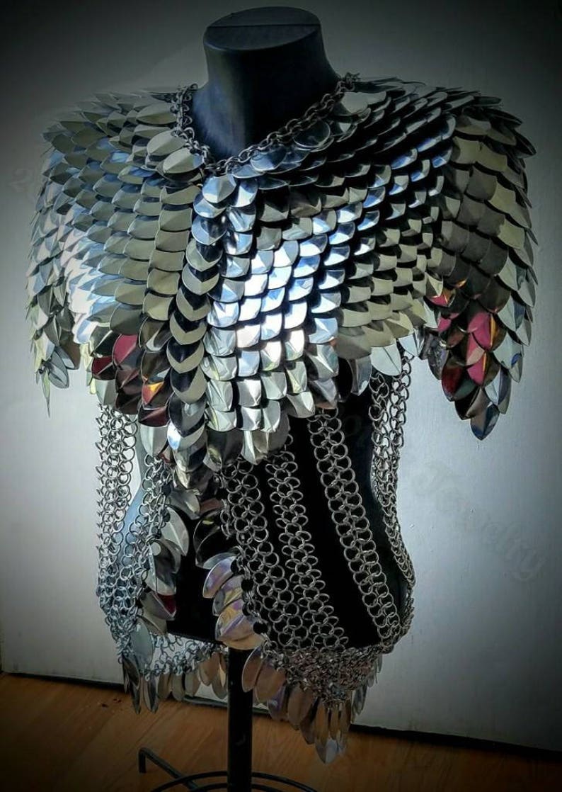 Scale Mail Cosplay Larp Armored Mantle - Etsy