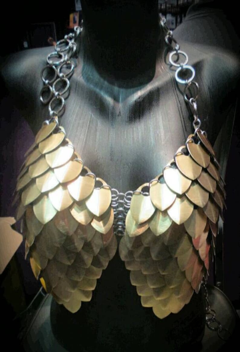 Custom Made Chain and Scale Mail Bikini Cosplay Armor - Etsy