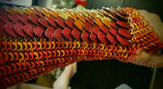 Custom Chain and Scale Mail Bracers | Etsy