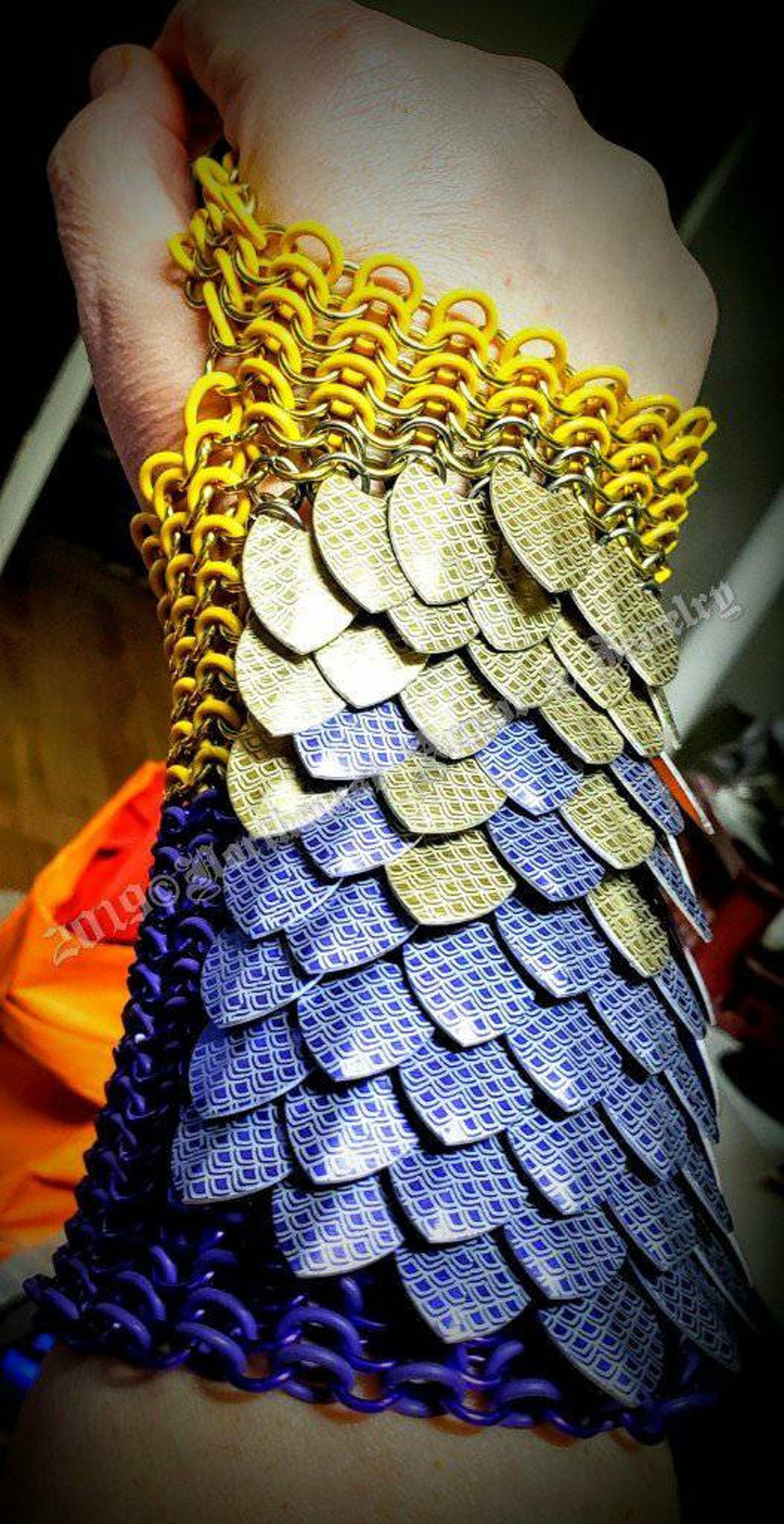Custom Chain and Scale Mail Bracers - Etsy UK