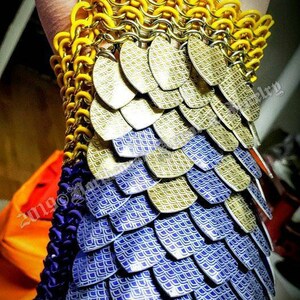 Custom Chain and Scale Mail Bracers - Etsy