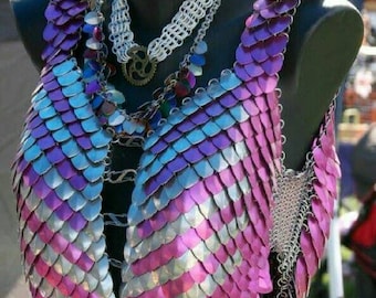 Scale Mail Cosplay Larp Armored Mantle | Etsy