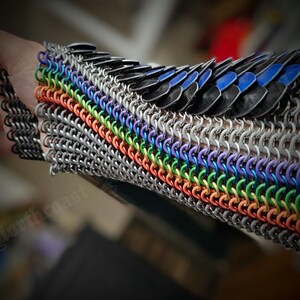 Custom Chain and Scale Mail Bracers - Etsy
