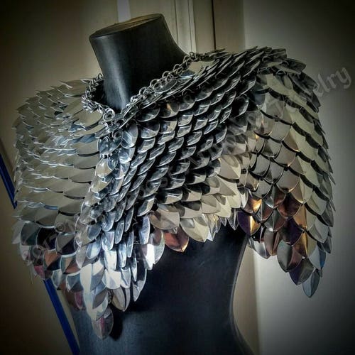 Chain and Scale Mail Cosplay Larp Armored Mantle - Etsy