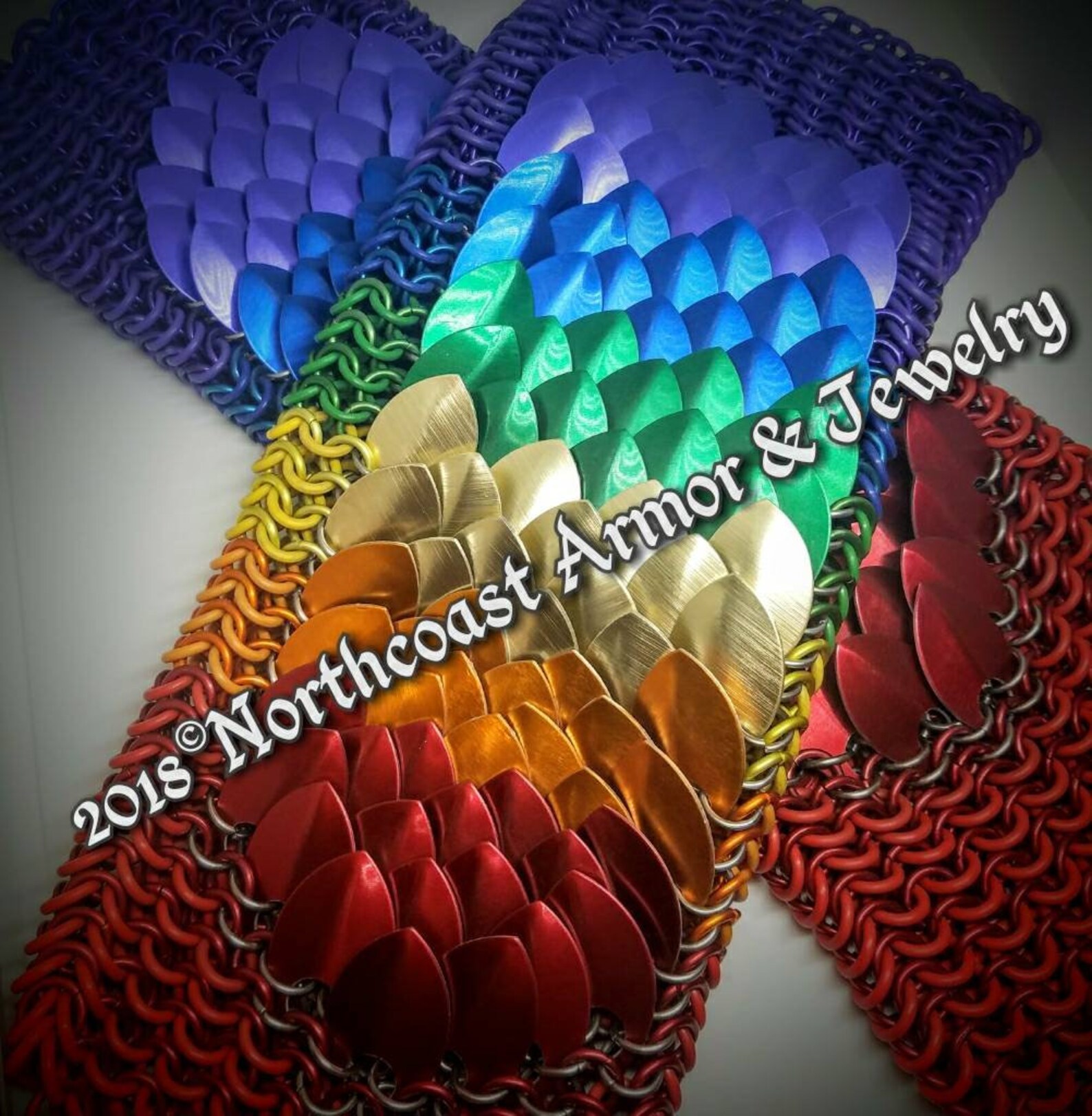 Custom Chain and Scale Mail Bracers - Etsy UK