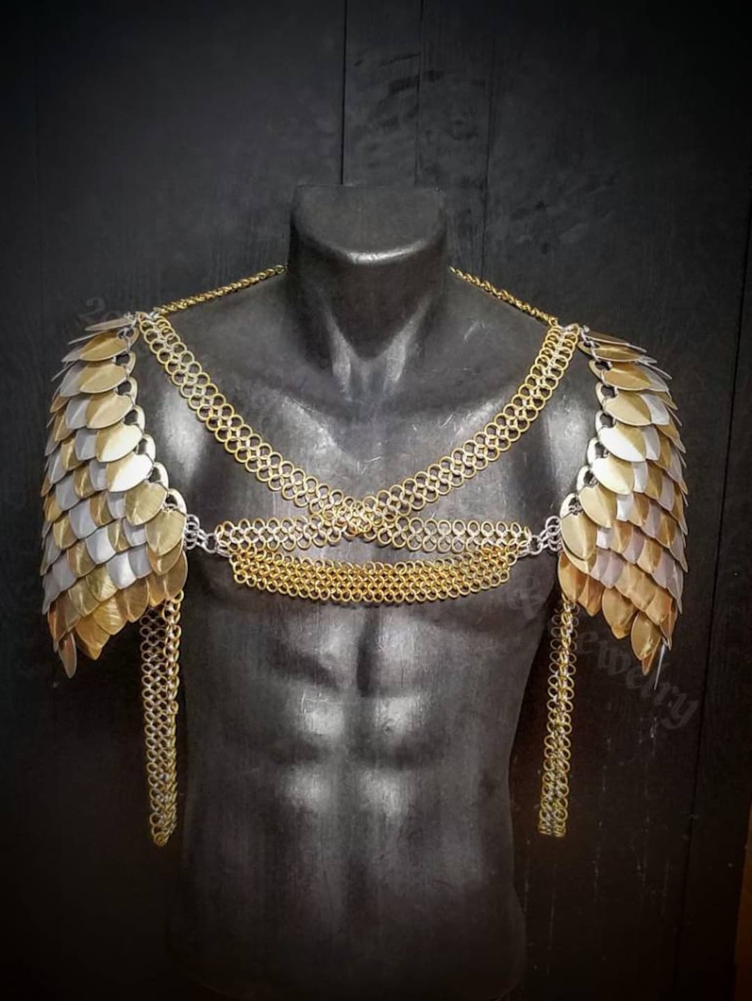 Custom Made Scale Mail Fashion Cosplay LARP Pauldrons - Etsy