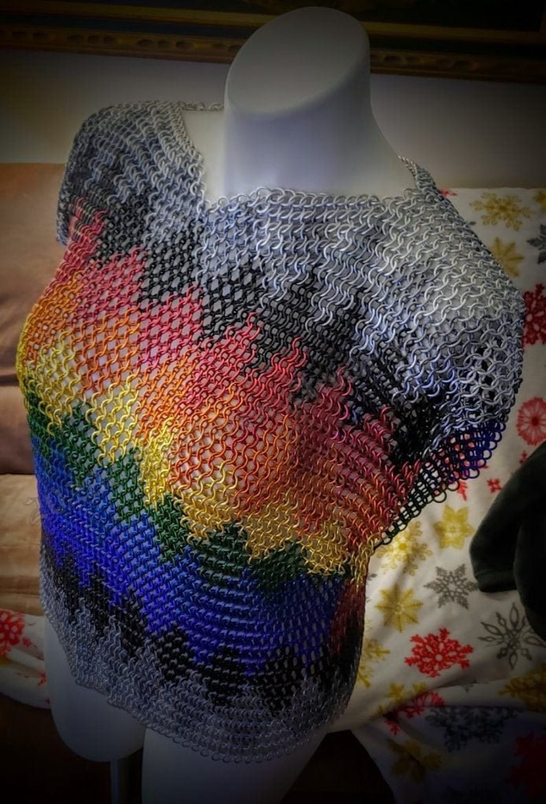 Rainbow Chainmaille Shirt - Etsy