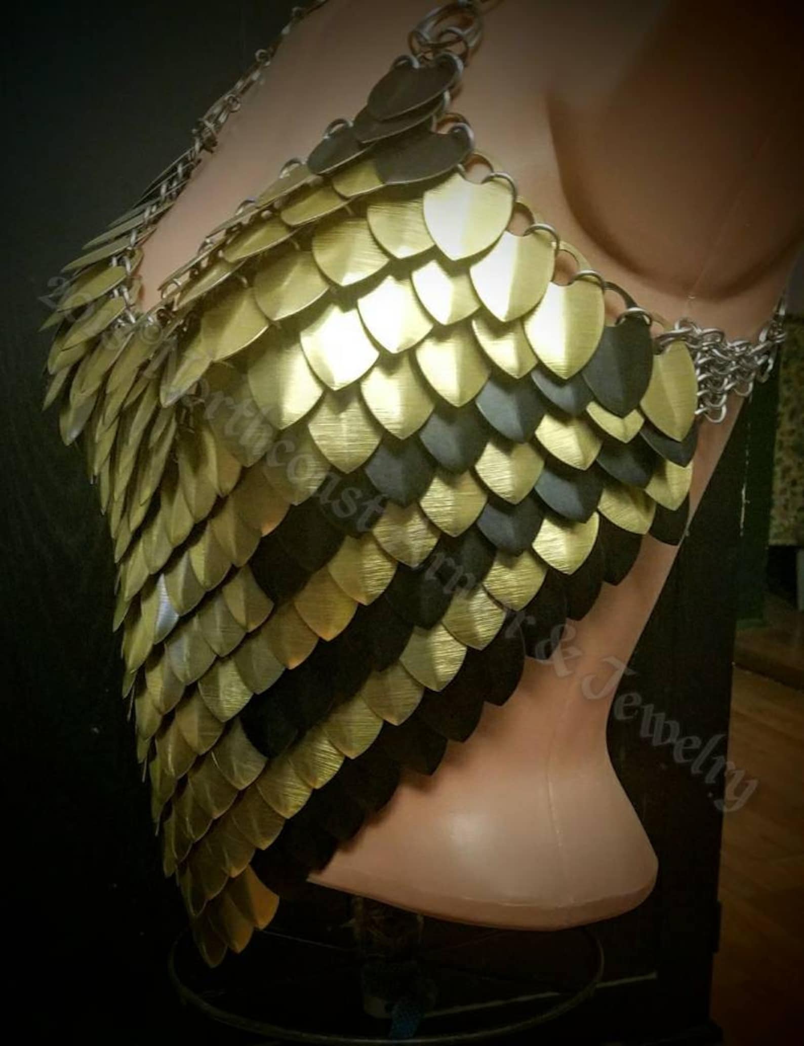 Custom Made Chain and Scale Mail Superhero Inspired Cosplay Armor - Etsy