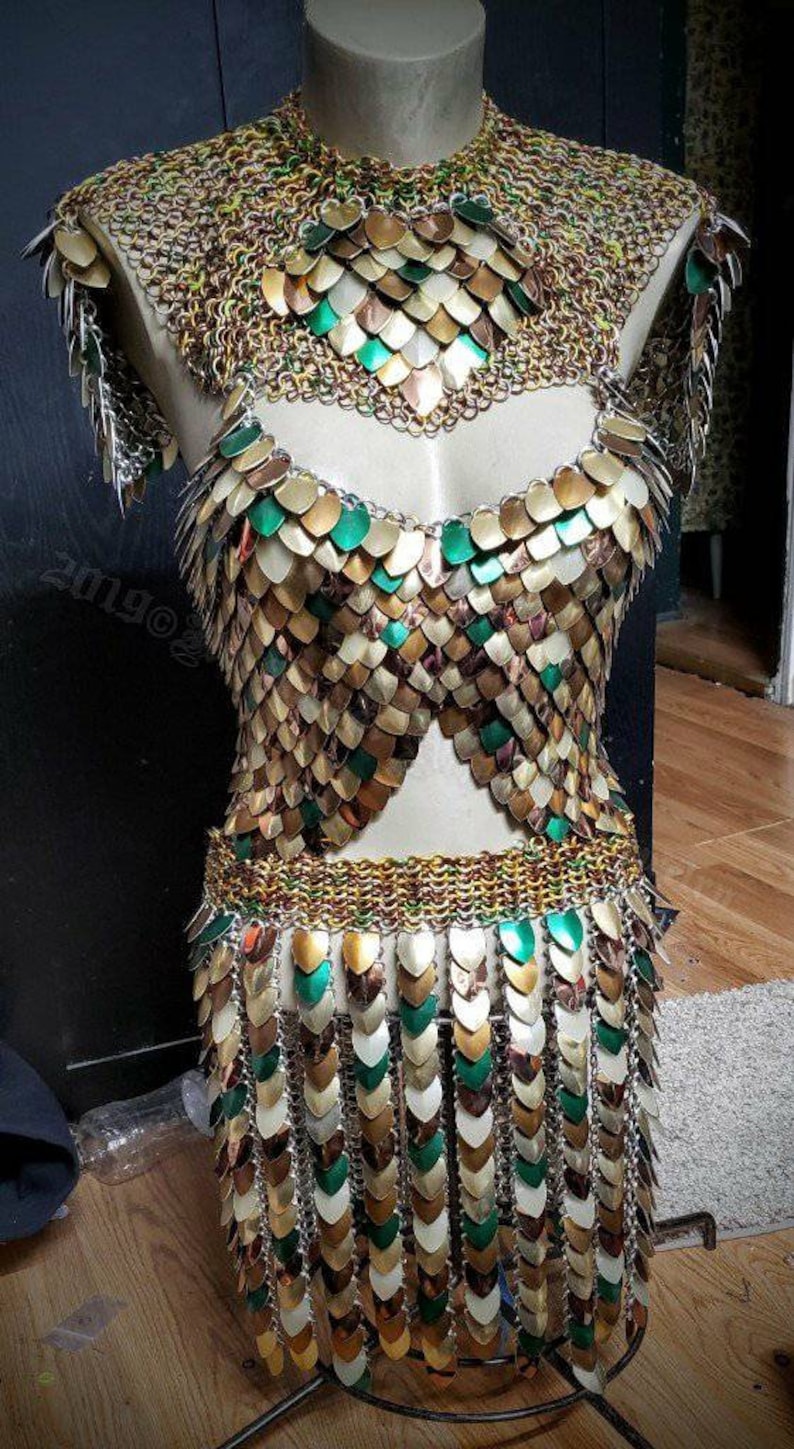 Chain and Scale Mail Cosplay Larp Armored Mantle - Etsy