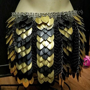 Scale Mail Cosplay Larp Armored Pleated Schoolgirl Skirt - Etsy