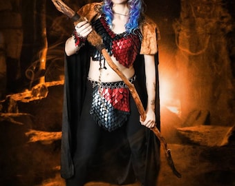 Custom Made Chain and Scale Mail Red Sonja Inspired Cosplay | Etsy