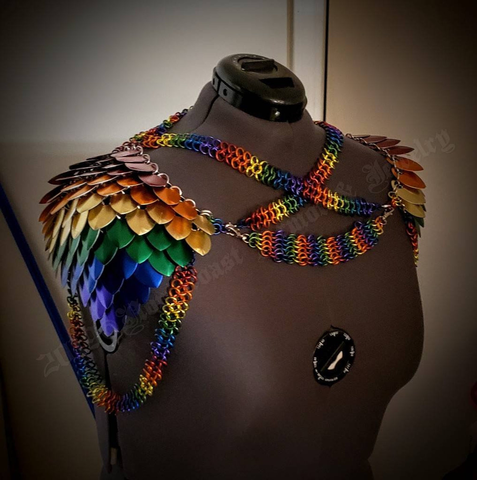 Custom Made Scale Mail Fashion Cosplay LARP Pauldrons - Etsy