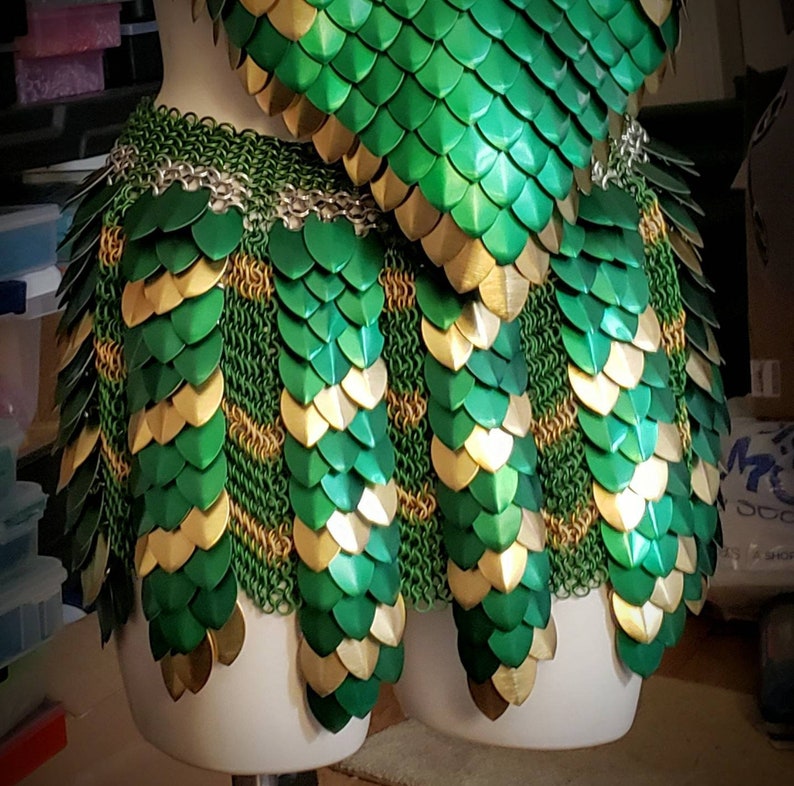 Scale Mail Cosplay Larp Armored Pleated Schoolgirl Skirt - Etsy