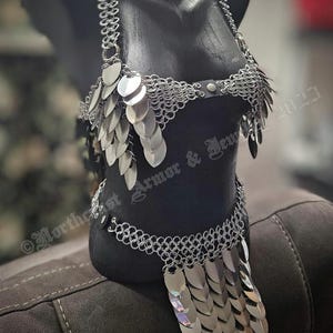 Custom Made Chain and Scale Mail Red Sonja Inspired Cosplay Armor - Etsy