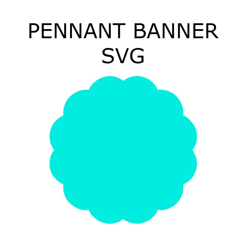 Banner Pennant SVG Set of 7 Simple Shapes Cutting File - Etsy