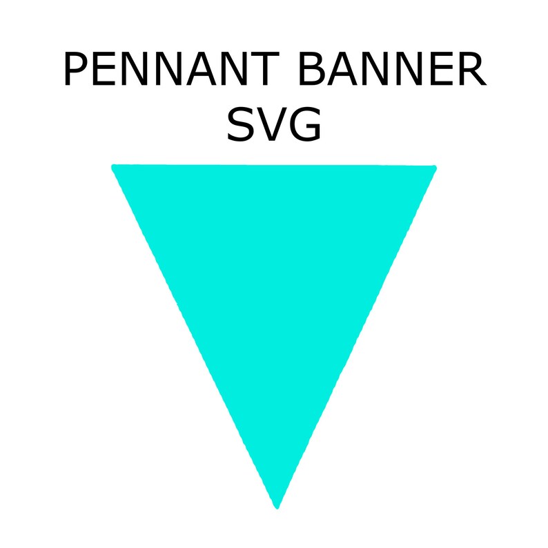 Banner Pennant SVG Set of 7 Simple Shapes Cutting File - Etsy