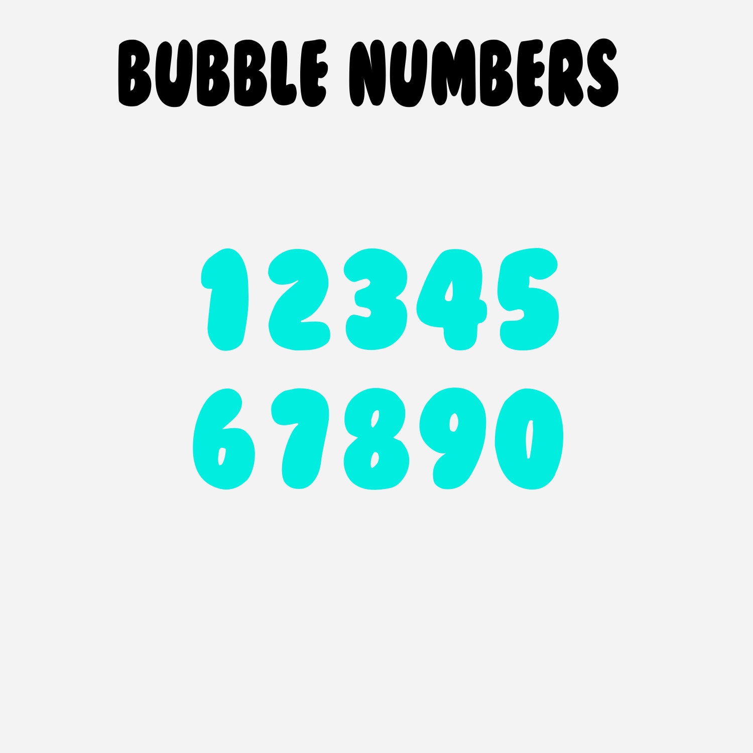 Bubble Alphabet, Bubble Numbers, SVG, SVG File, Bubble Font, Cute SVG ...
