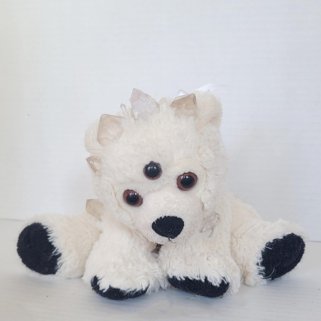 CRYSTAL the Polar Bear Plush, Creepy Plush, Kawaii Plush, Crystal ...