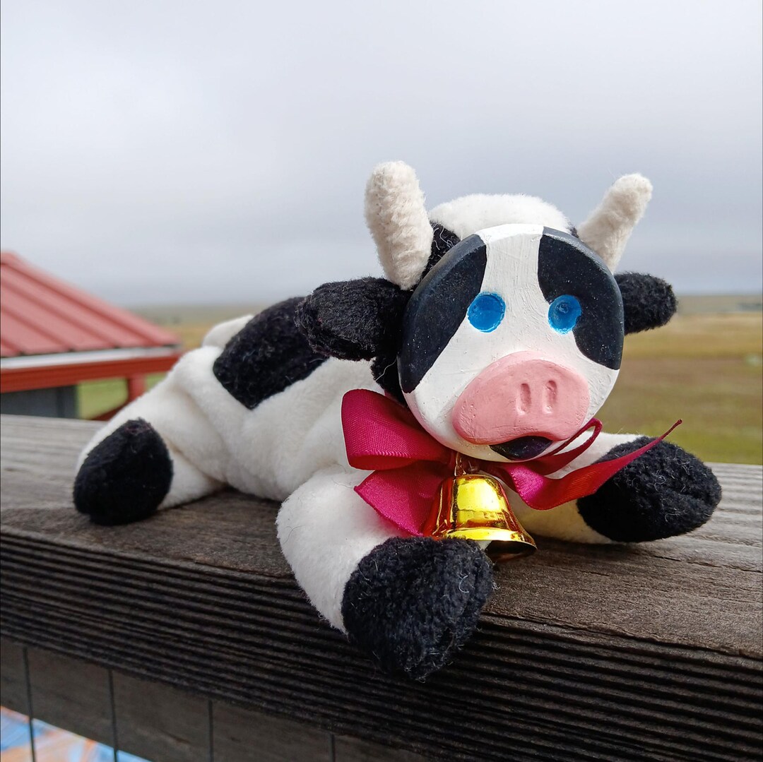 Clay Face Cow Plush, Cow Stuffed Animal, Clay Face Stuffed Animal, Cow ...