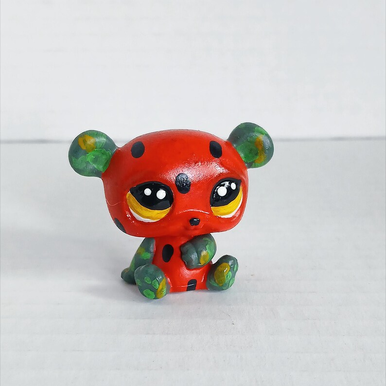 Littlest Pet Shop Custom Panda Bear, Watermelon Bear, Custom Lps ...