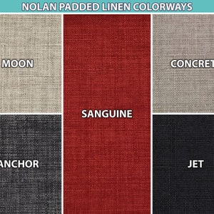 PADDED LINEN Tablecloth NOLAN Stain-resistant Custom Size Fitted ...