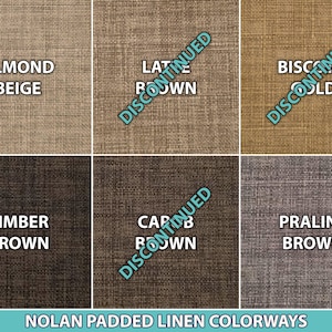 PADDED LINEN Tablecloth NOLAN Stain-resistant Custom Size Fitted ...