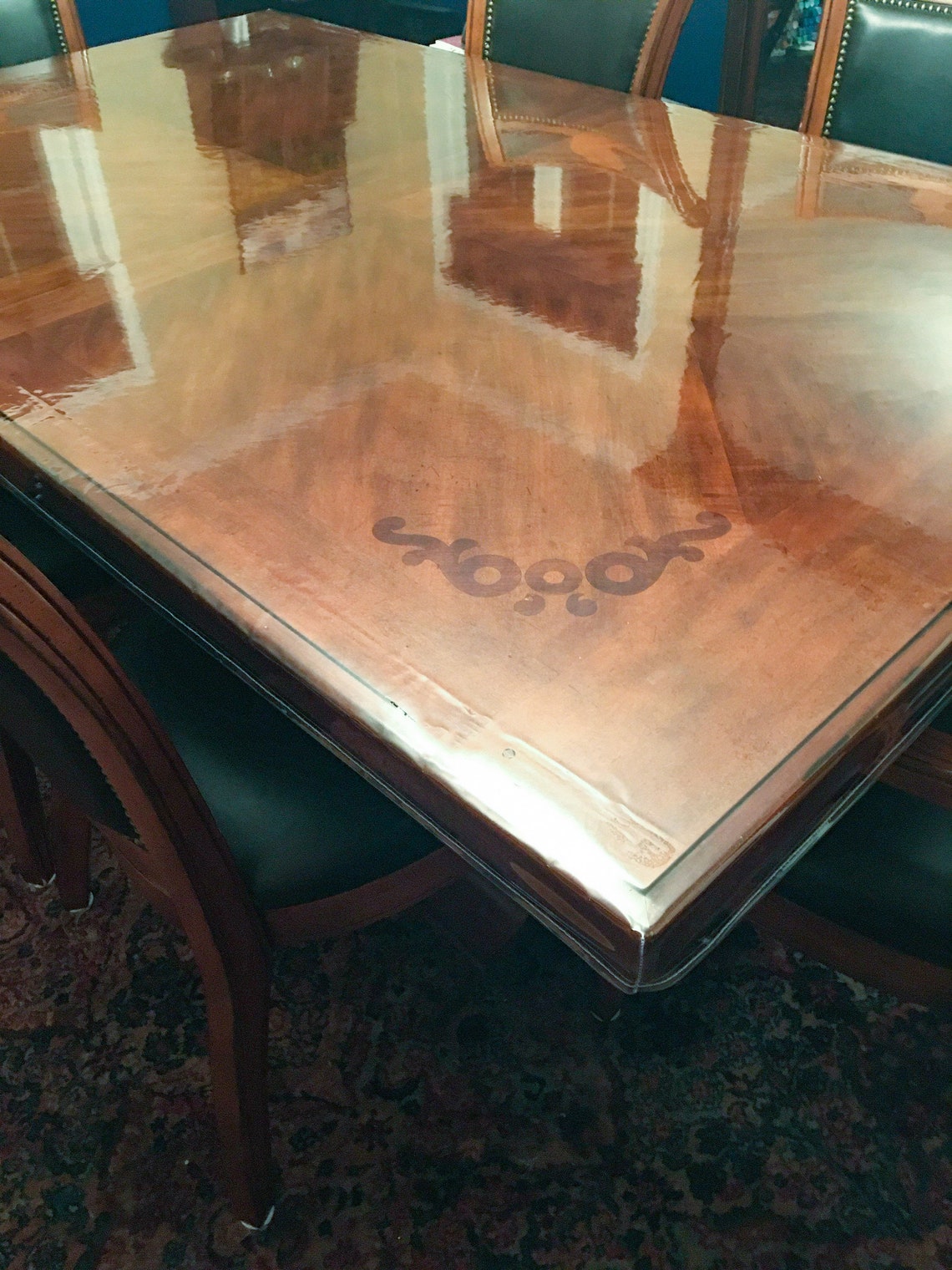 ULTRACLEAR Vinyl Tablecloth Custom Fitted Rectangle Square - Etsy