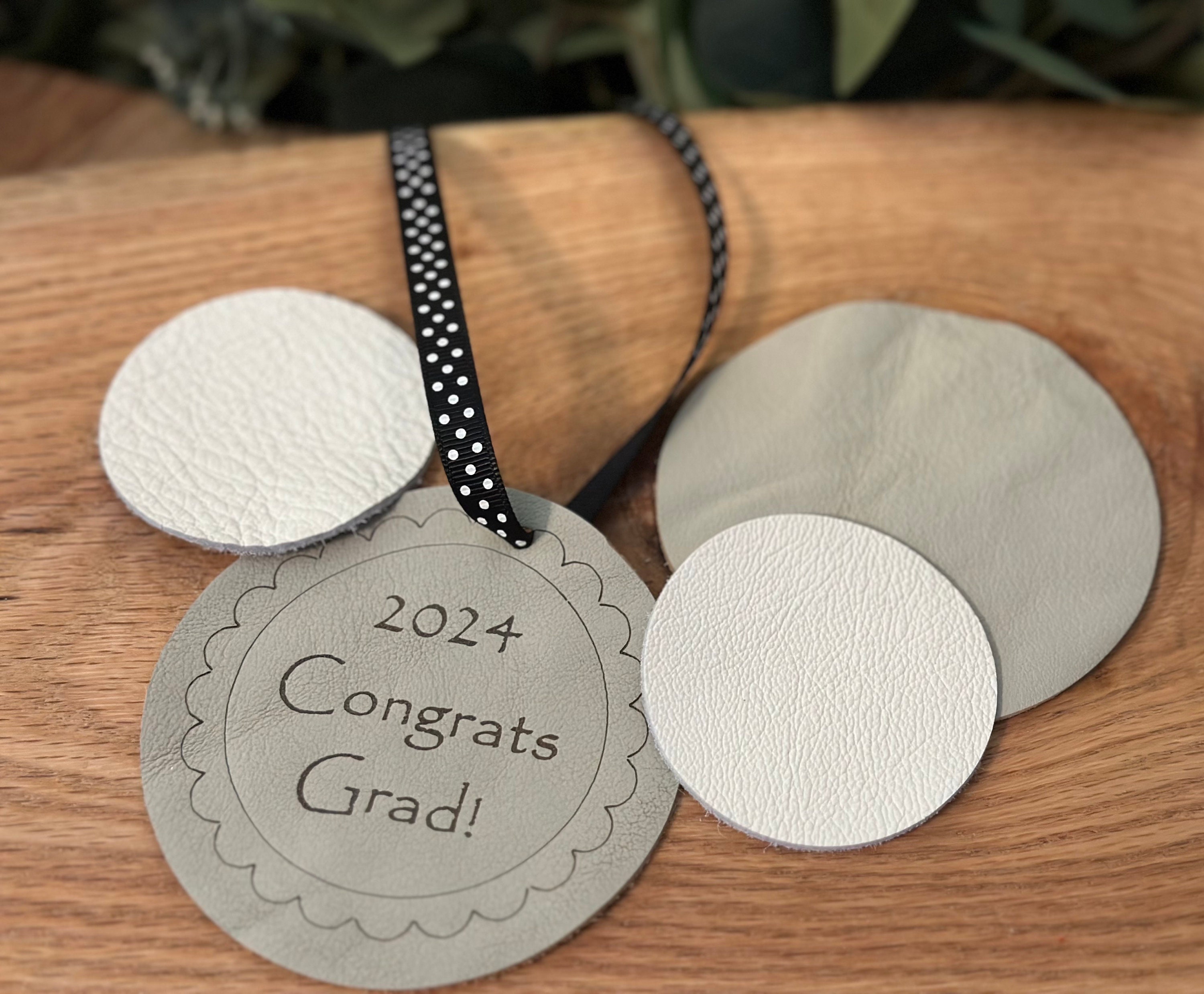 Leather 2024 Graduation Gift Tags, Congrats Grad Tag, Unique Graduation ...