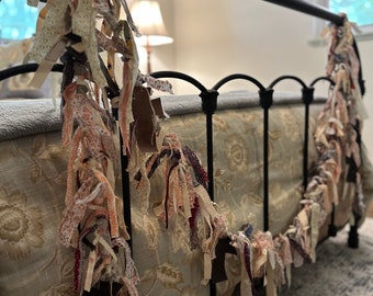 Handmade Fall Autumn Primitive Garland Leather Tree Leaf Leaves for ...