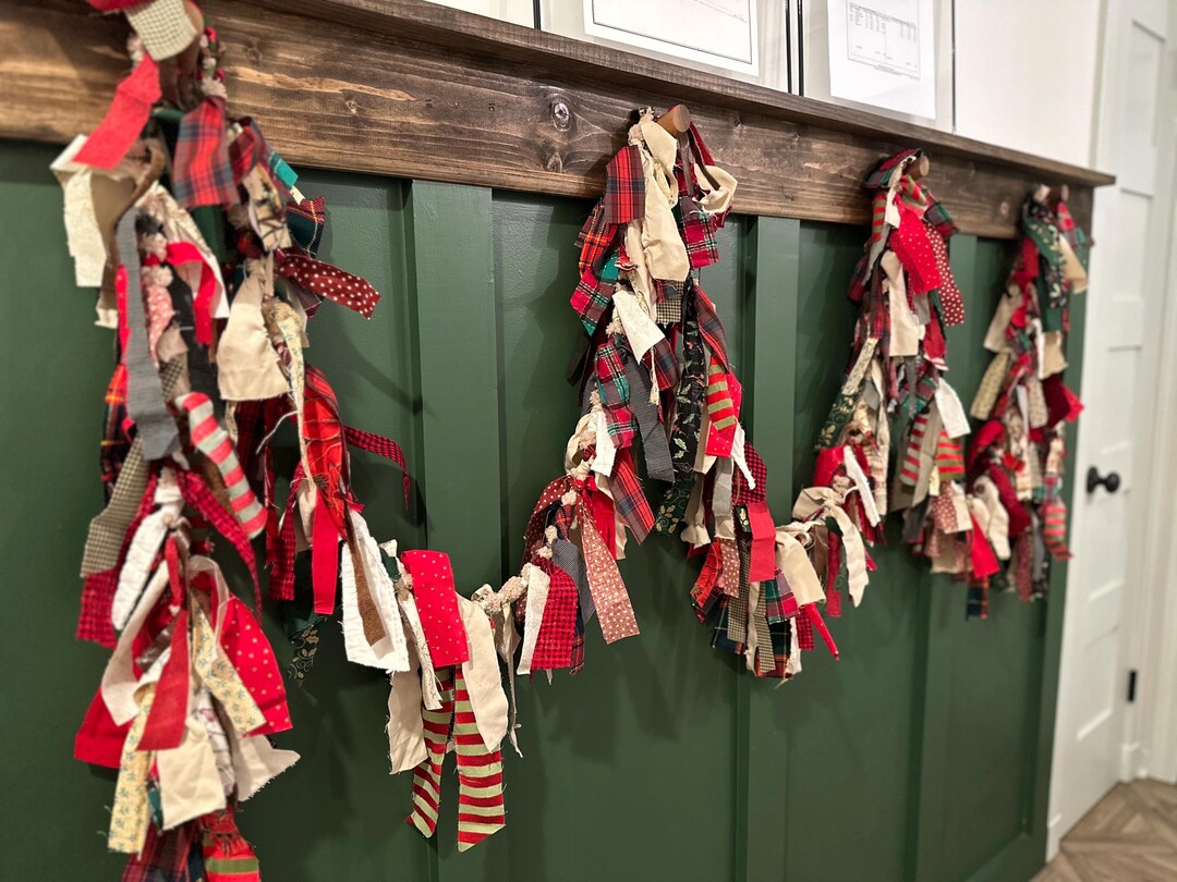 Custom Memory Garland Christmas Primitive W Ornaments Handmade for ...