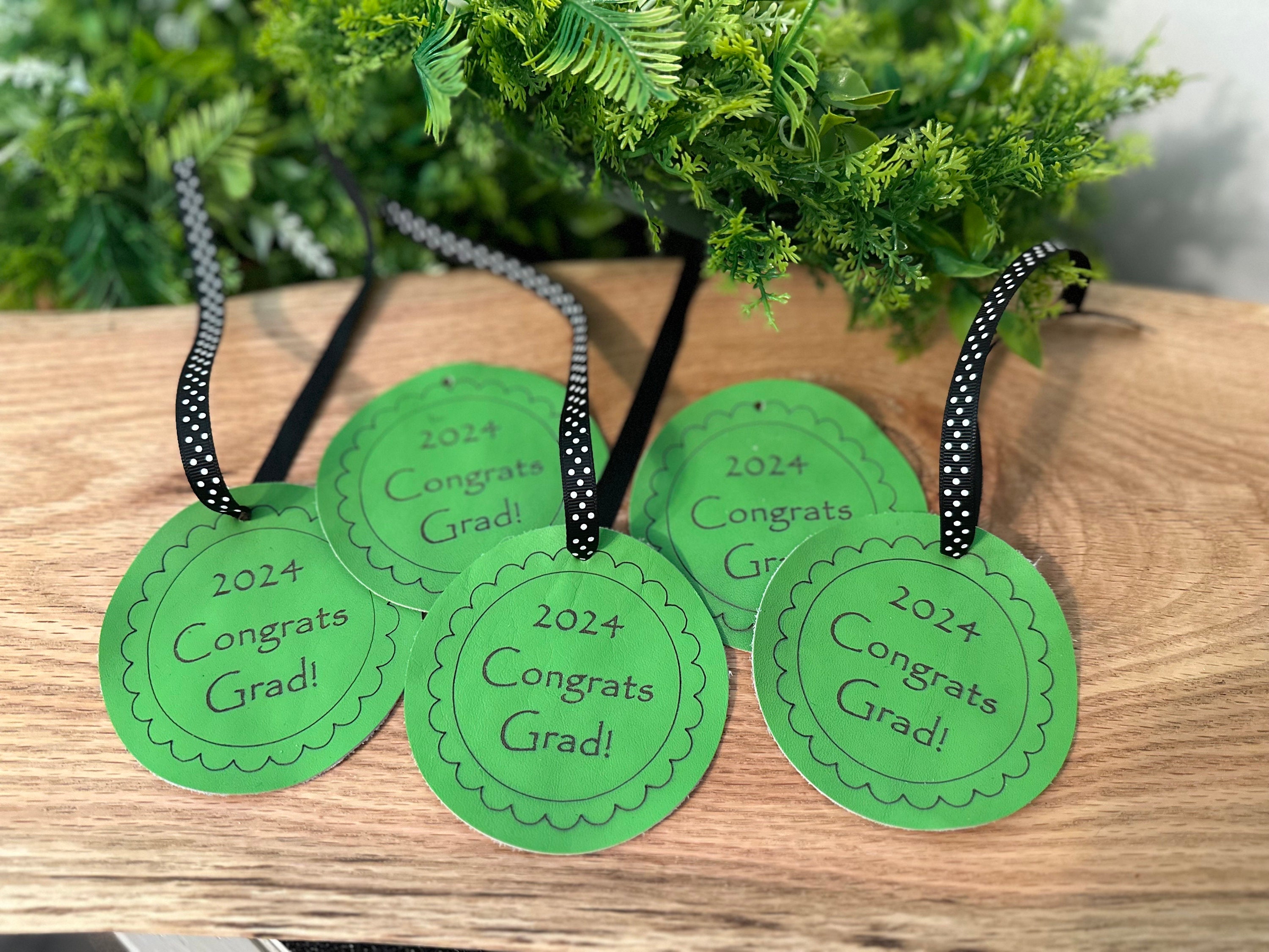 Leather 2024 Graduation Gift Tags, Congrats Grad Tag, Unique Graduation ...