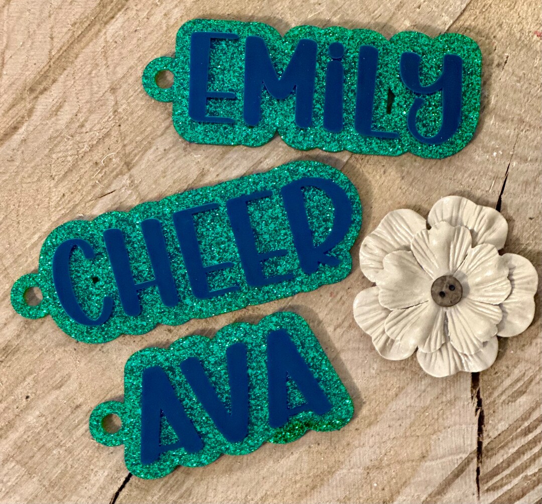 Custom Acrylic Name Tag: Personalized Stocking, Backpack, and Luggage ...