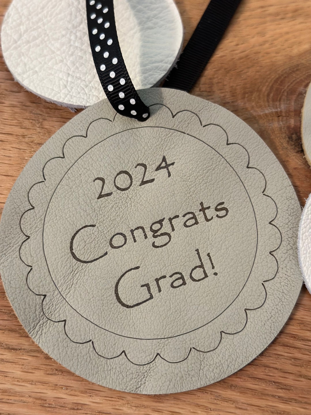 Leather 2024 Graduation Gift Tags, Congrats Grad Tag, Unique Graduation ...