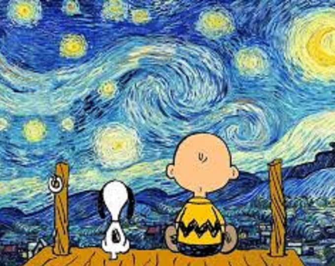 Van Gogh Charlie Brown &snoopy on Pieradorable for a | Etsy
