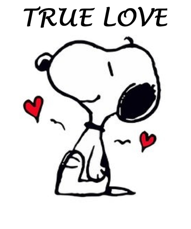 Snoopy y el amor verdadero sala de los niños decoración del | Etsy