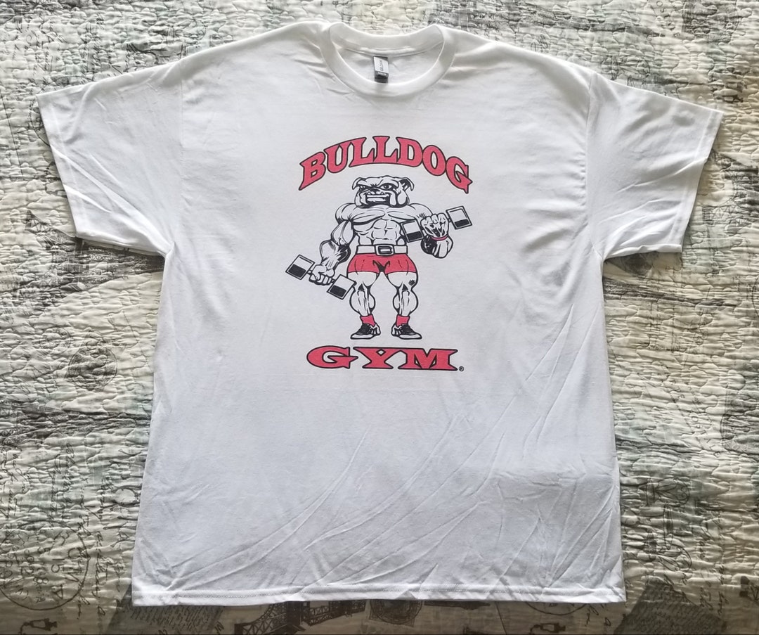 Bulldog Gym Muscle Bodybuilding Workout Exercise Old School Vintage ...