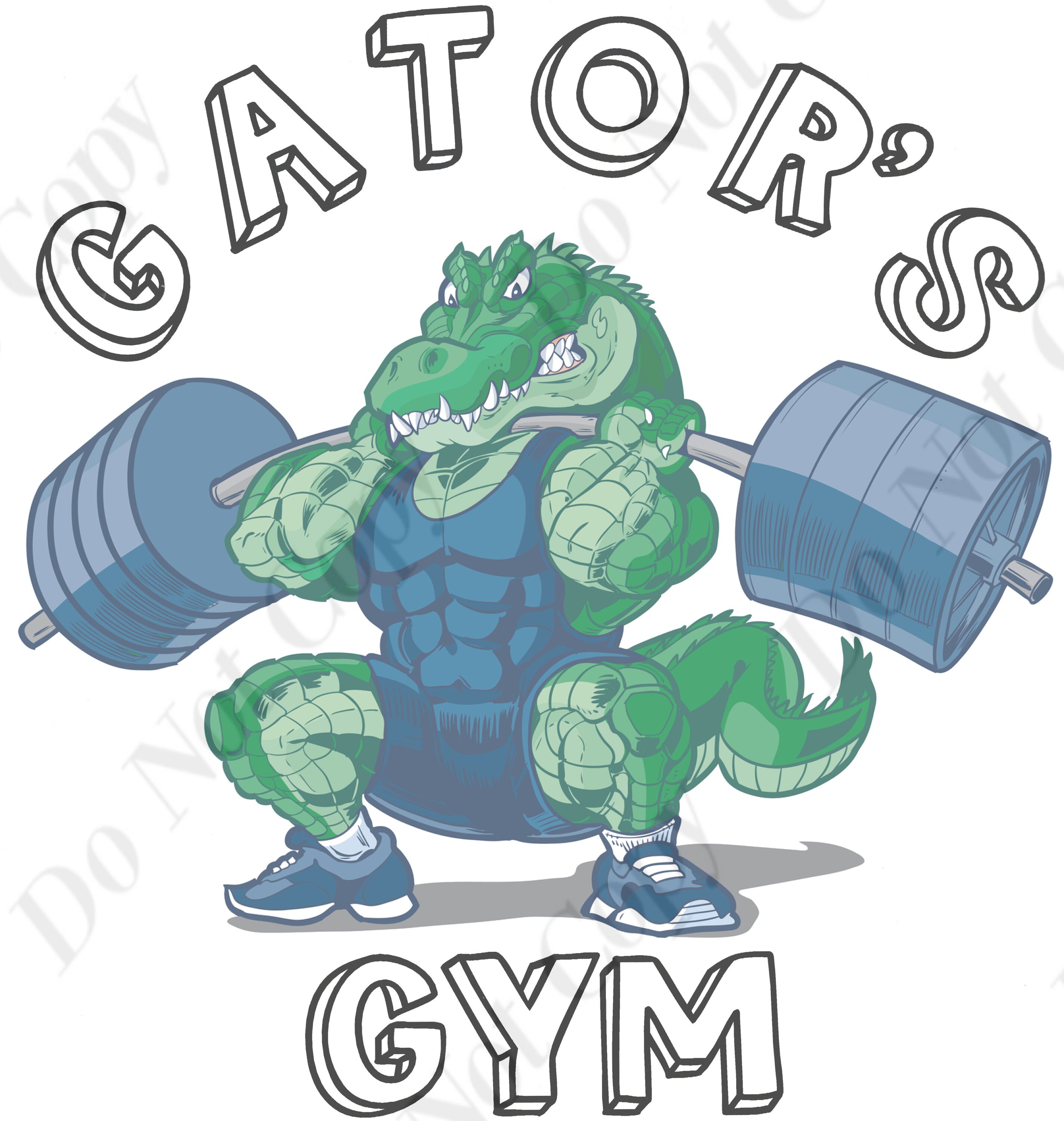 Gator's Gym Old School Bodybuilding Clothing Trademark Vintage Logo ...