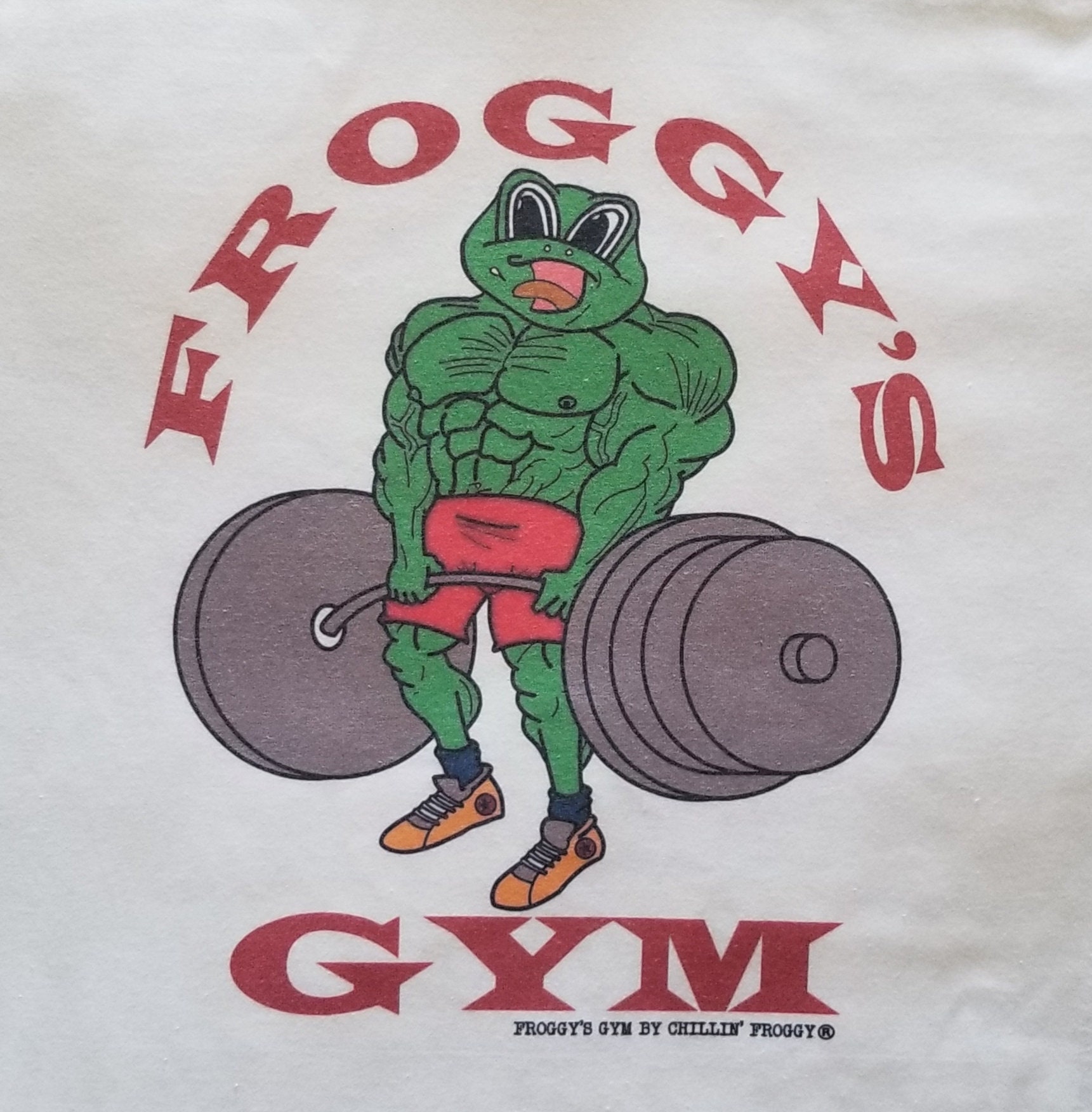 Froggy's Gym Muscle Bodybuilding Workout Exercise Old School Vintage ...