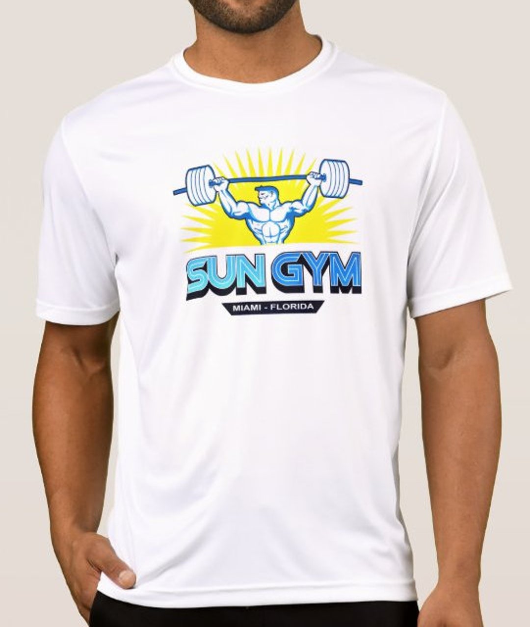 Sun Gym Miami Florida Old School Bodybuilding Clothing Vintage Logo ...