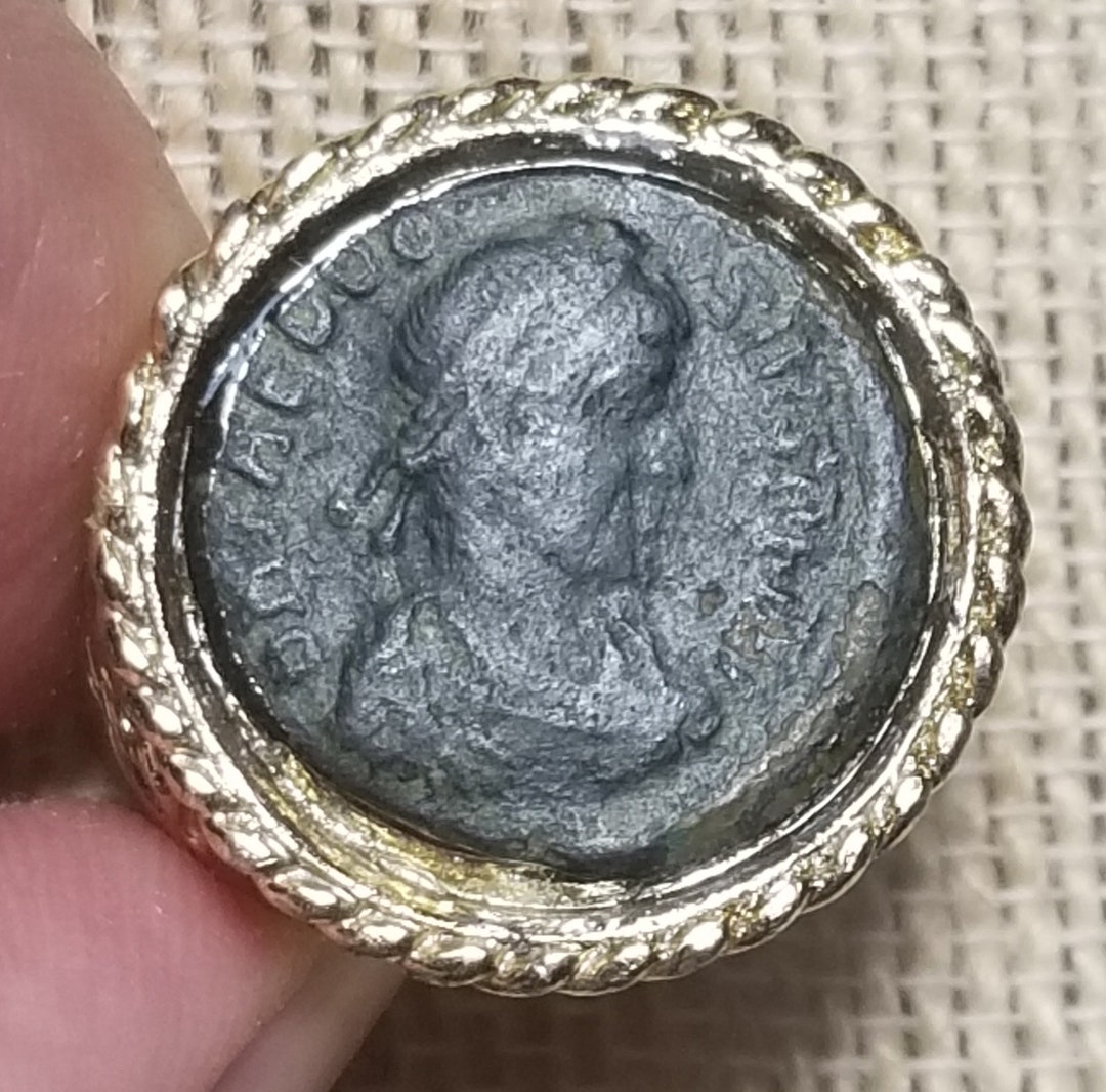 Roman Emperor Theodosius the Great Authentic Ancient Bronze Coin Gold ...