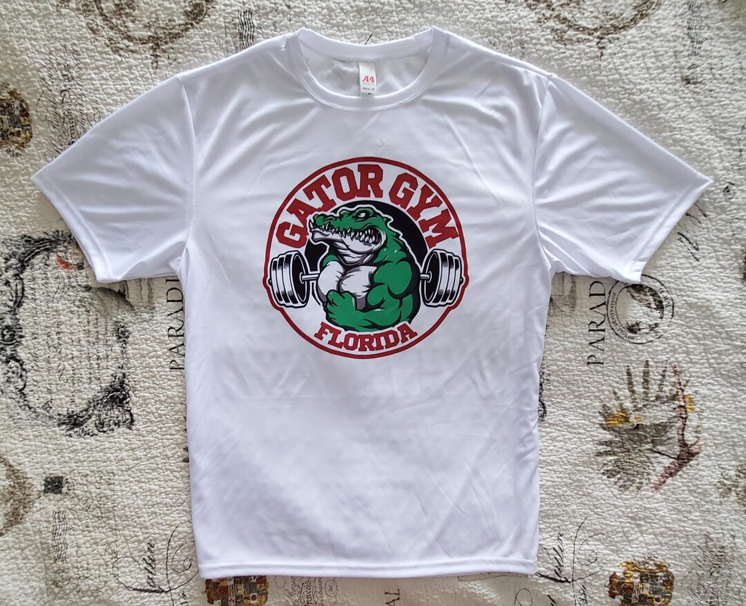 Gator Gym Florida Old School Bodybuilding Vintage Muscle Logo Short ...