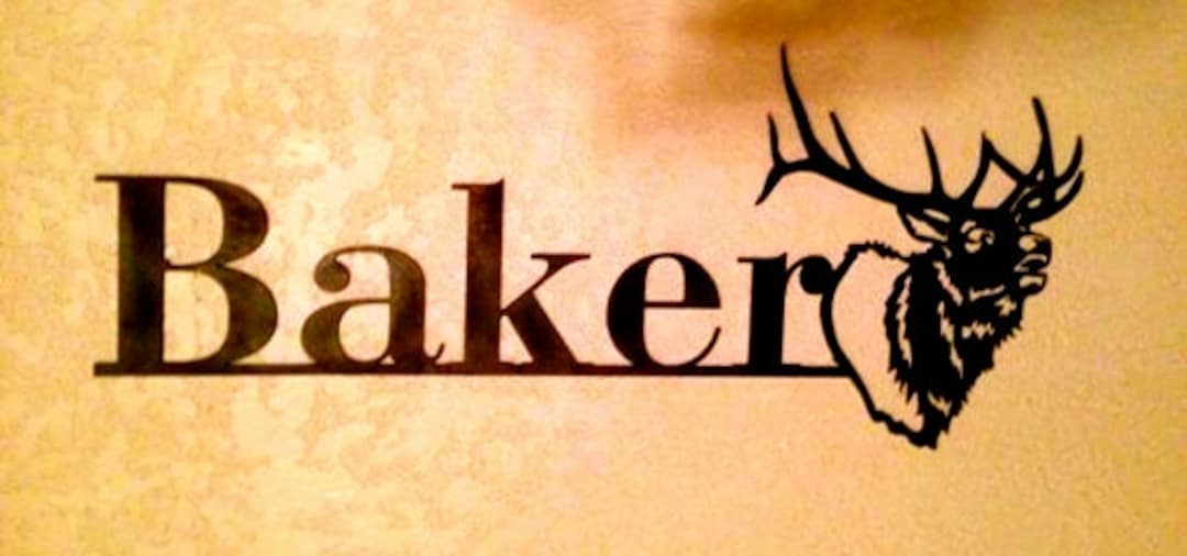 Elk Metal Sign - Plasma Cut Art - Cabin Signs - House Sign - Hunting ...