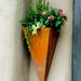 Triangular Metal Wall Planter Large Planter Wall Mounted Planter Wall ...